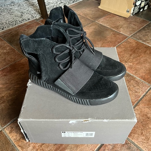 adidas | Shoes | Authentic Adidas Yeezy 75 Triple Black Original ...